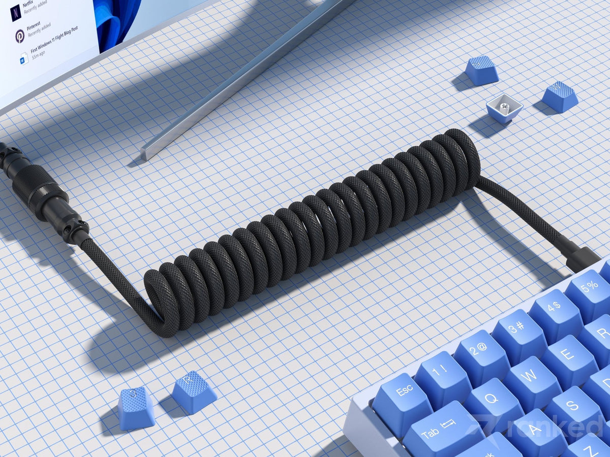Cable De Teclado En Espiral Conector De Aviador De 5 Pines Ranked