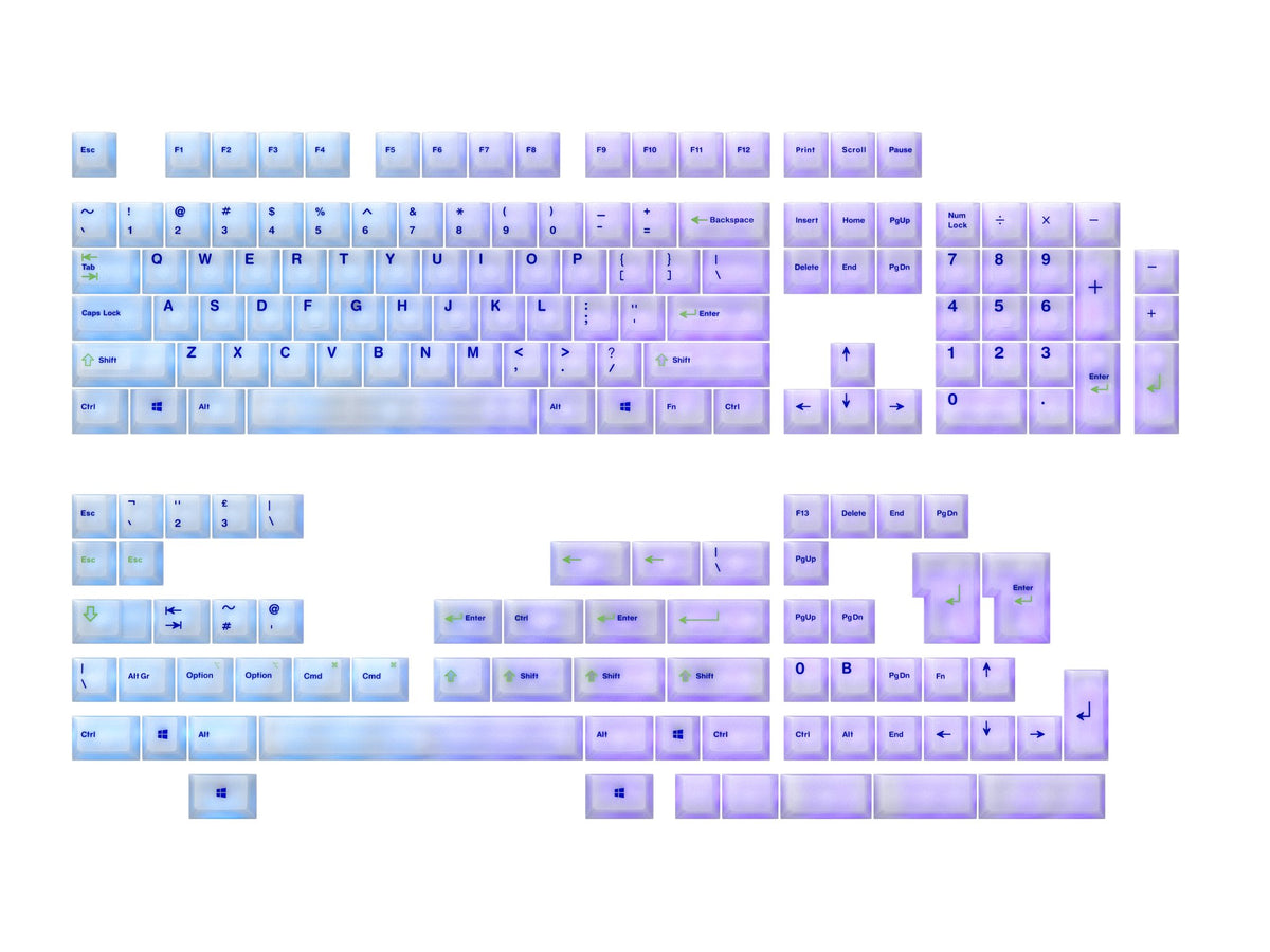 Dye Sublimation POM Jelly Keycaps (169 Keys) – Ranked