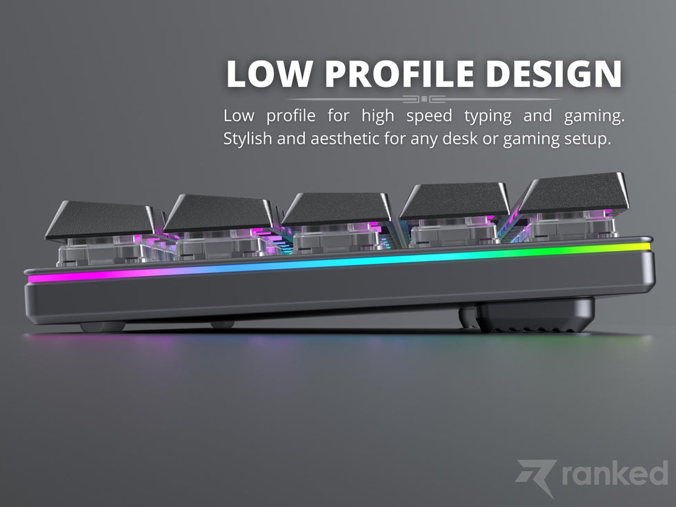 Guardian g65 Low Profile Mechanical Gaming Keyboard - [ANSI US] – Ranked