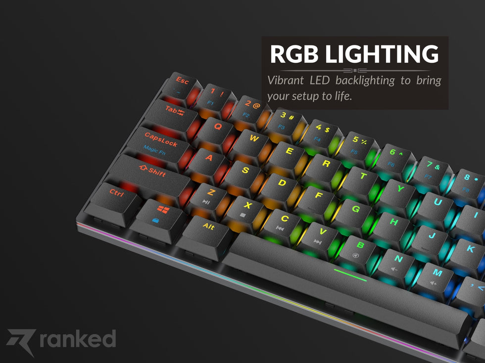 Guardian g65 Low Profile Mechanical Gaming Keyboard - [ANSI US] – Ranked
