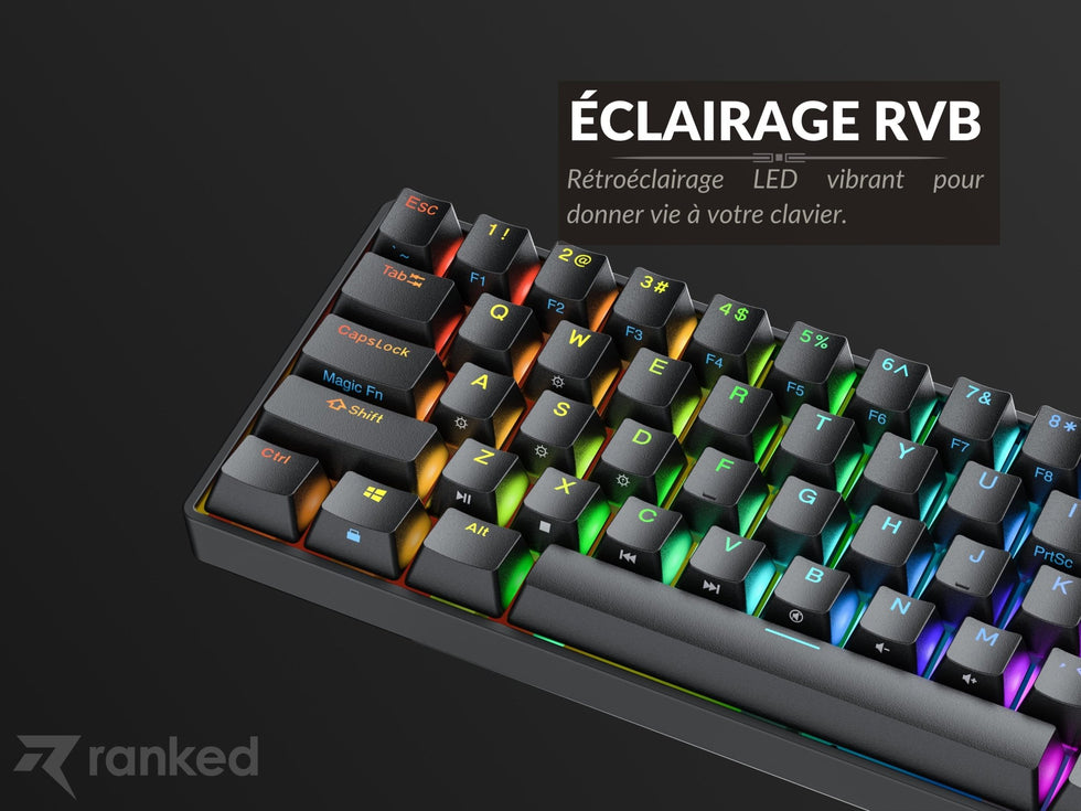 Nova n60 Mechanical Gaming Keyboard - [ISO FR] – Ranked