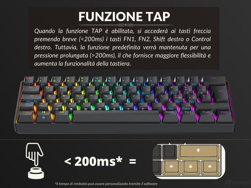 Nova n60 Mechanical Gaming Keyboard - [ISO IT] – Ranked