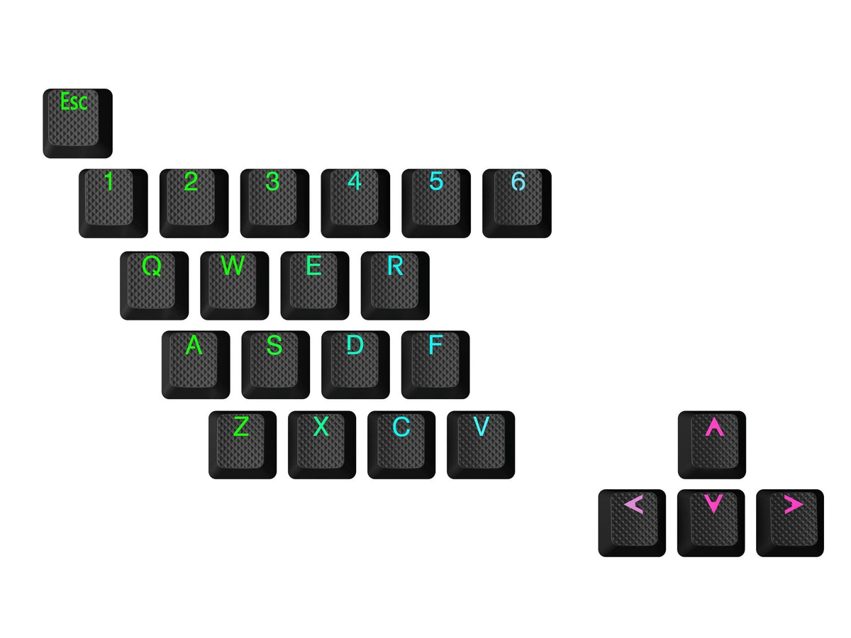 Rubberized TPR Keycaps - 23 Keys – Ranked