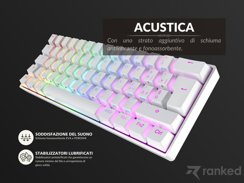 Supernova s60 Mechanical Gaming Keyboard - [ISO IT] – Ranked